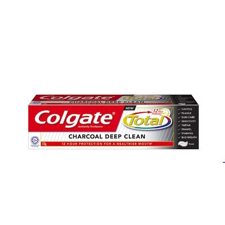 Colgate Toothpaste Total Protect 12H Charcoal 150g | Shopee Malaysia