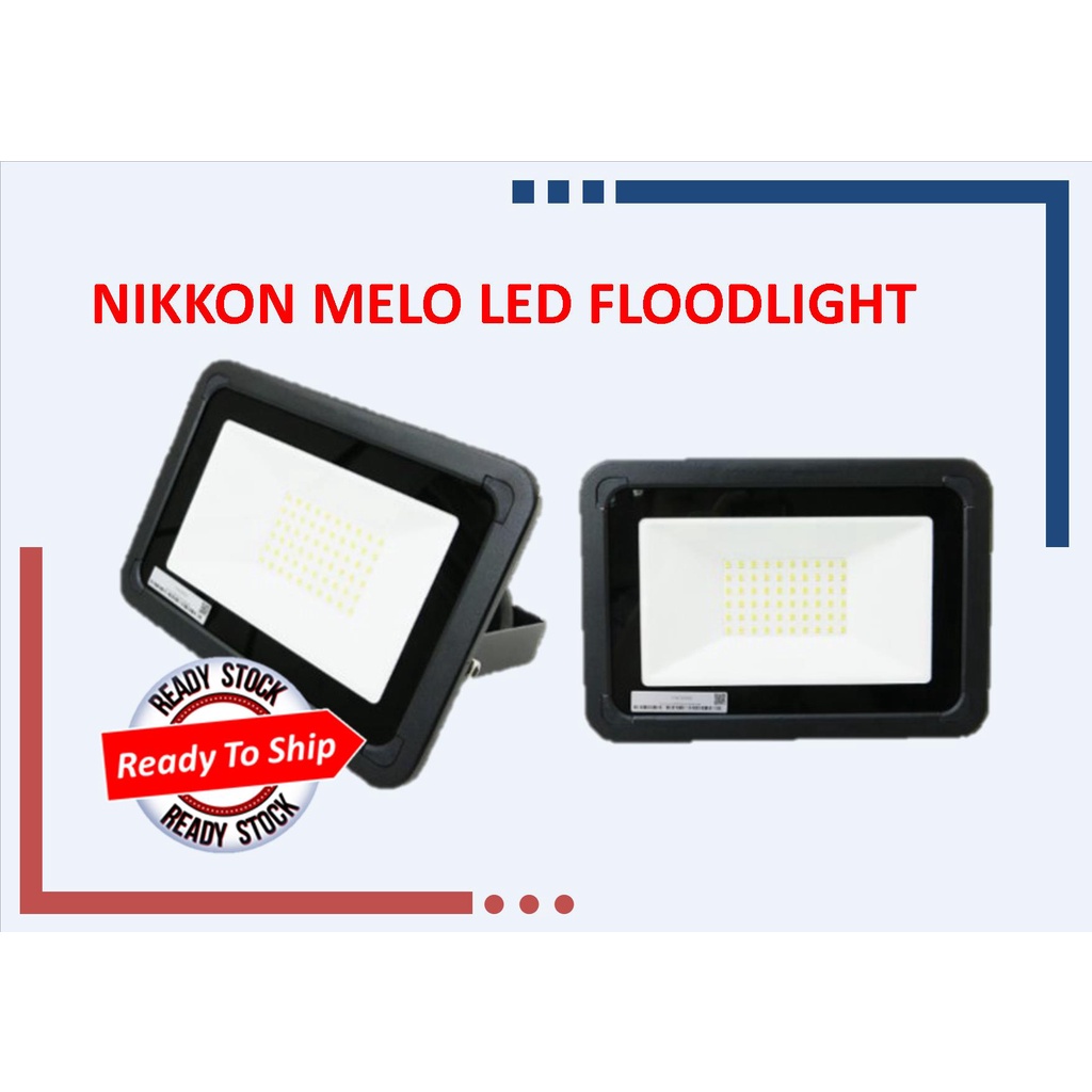 NIKKON MELO LED FLOODLIGHT 100W/150W/200W 6500K (DAYLIGHT) & 3000K ...