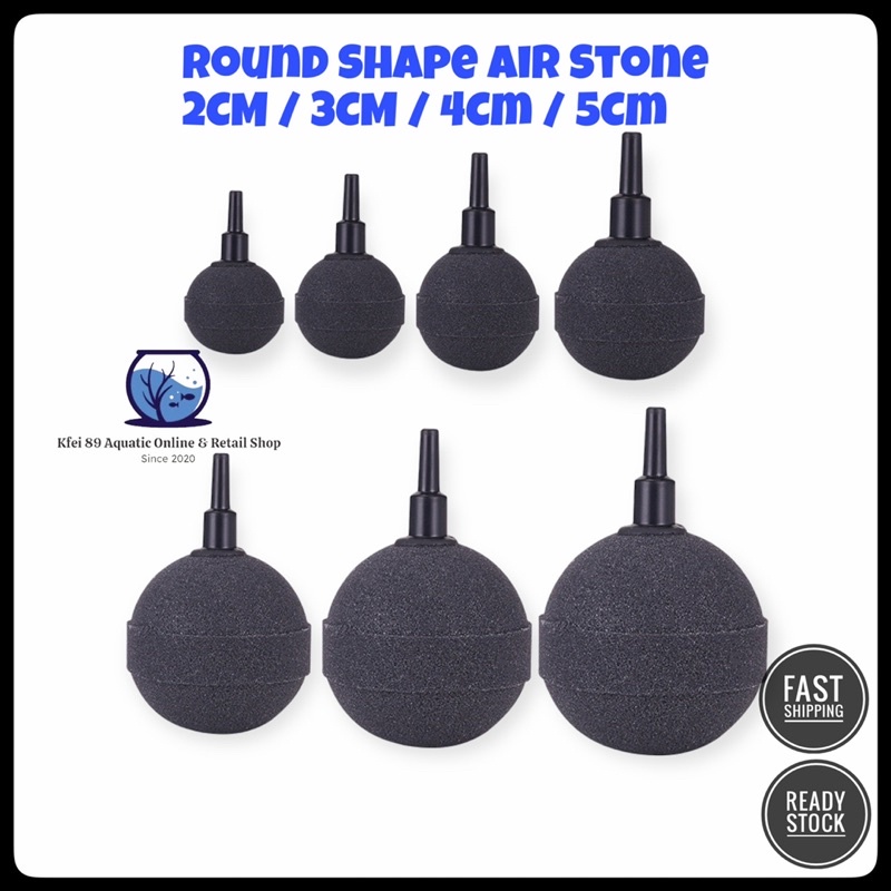 KFEI89 Aquarium Round Shape Air Stone Oxygen Aerator Increasing Air ...