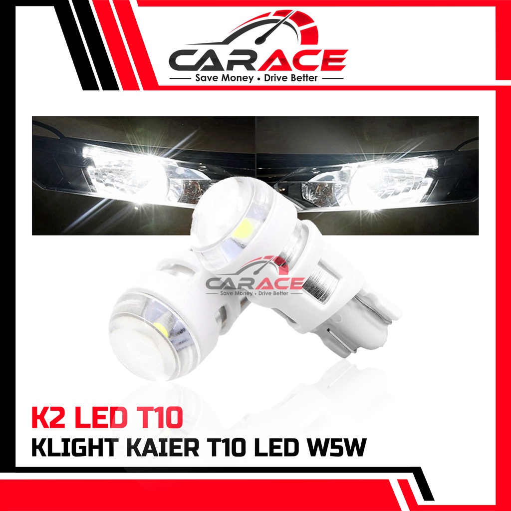 LED T10 W5W LED Bulb 12V (1PAIR) 6000K White LED Car Interior Light ...
