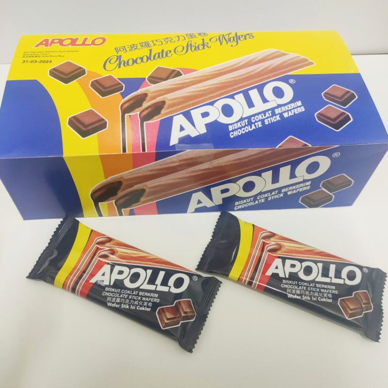 Apollo Checker Chocolate Wafer Bar / Apollo Roka Peanut Bar | Shopee ...