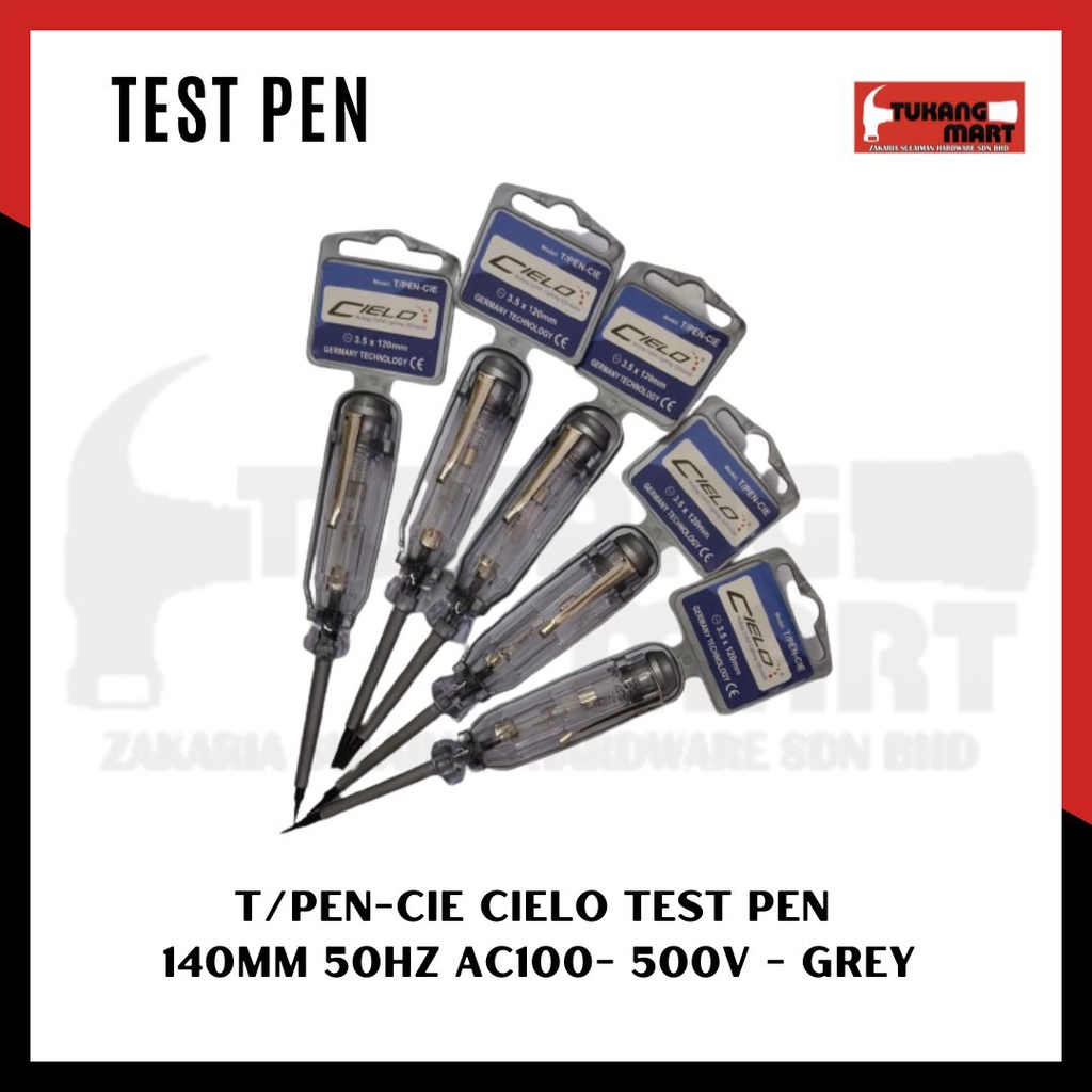 T/PEN-CIE CIELO TEST PEN 140MM 50Hz AC100- 500V - GREY | Shopee Malaysia