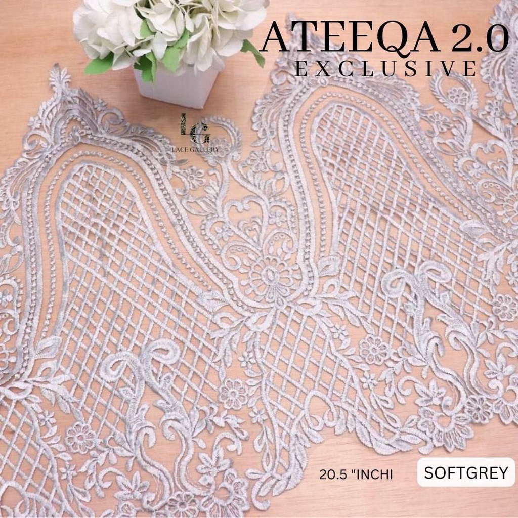 0.5m x 20.5 Inch Lace Border - Ateeqa Exclusive by Lace Gallery ...