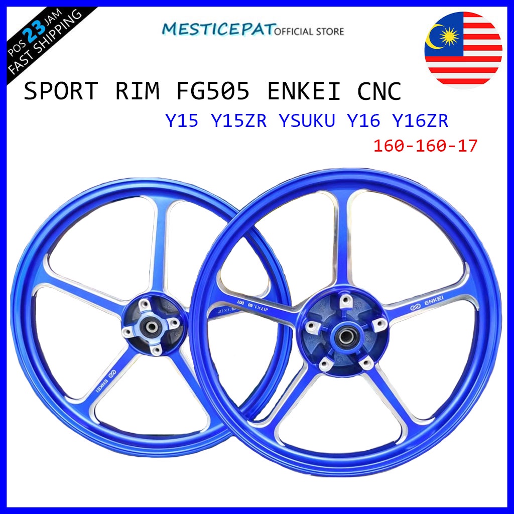 SPORT RIM FG 505 Y15 Y15ZR YSUKU Y16 Y16ZR FG505 ENKEI FORGED ALLOY CNC 160/160 X 17 ENKEI ...