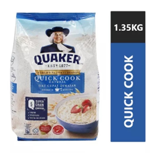 Quaker Oatmeat Quicker Cook 1.35kg | Shopee Malaysia