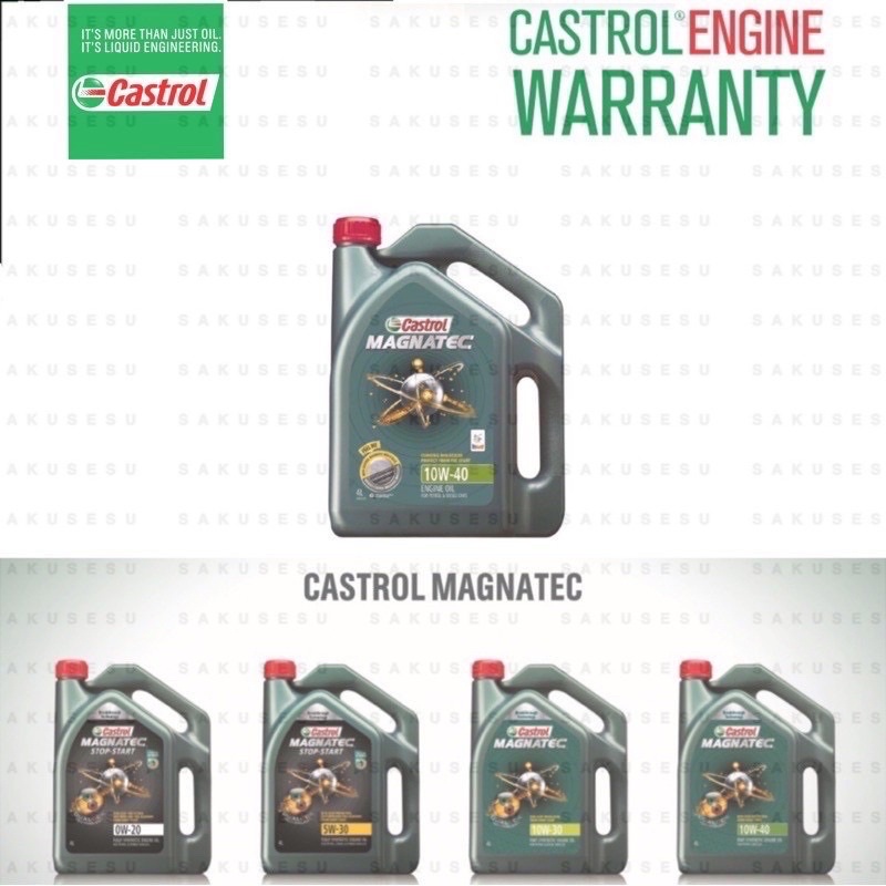 3384282 Castrol MAGNATEC feel me 10W40 semi synthetic engine oil (4L ...