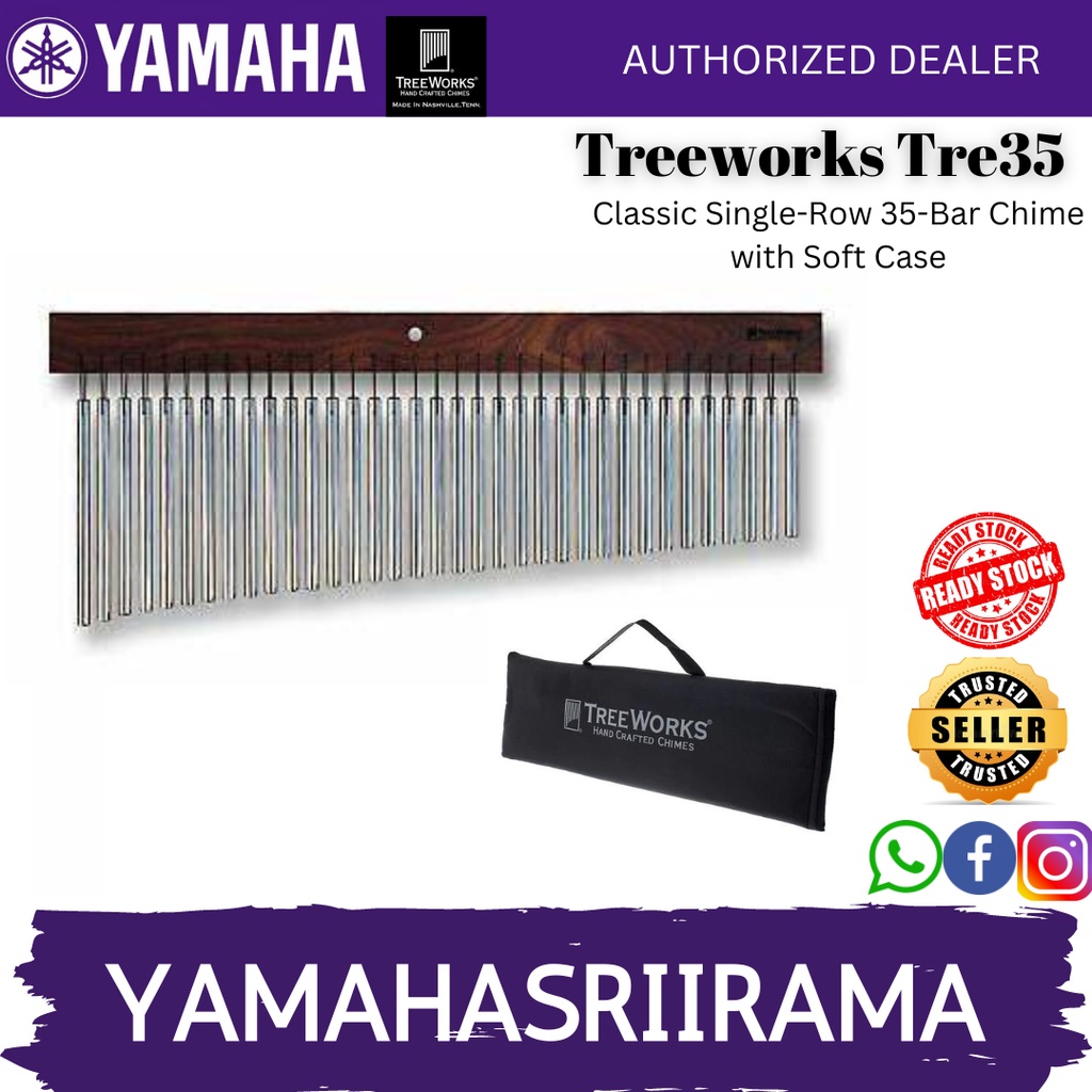 Treeworks Tre35 Classic Single-Row 35-Bar Chime with Soft Case | Shopee Malaysia