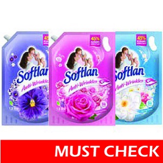 Softlan Anti Wrinkles Fabric Softener 1.6L & 1.5L (Full Range) Refill ...