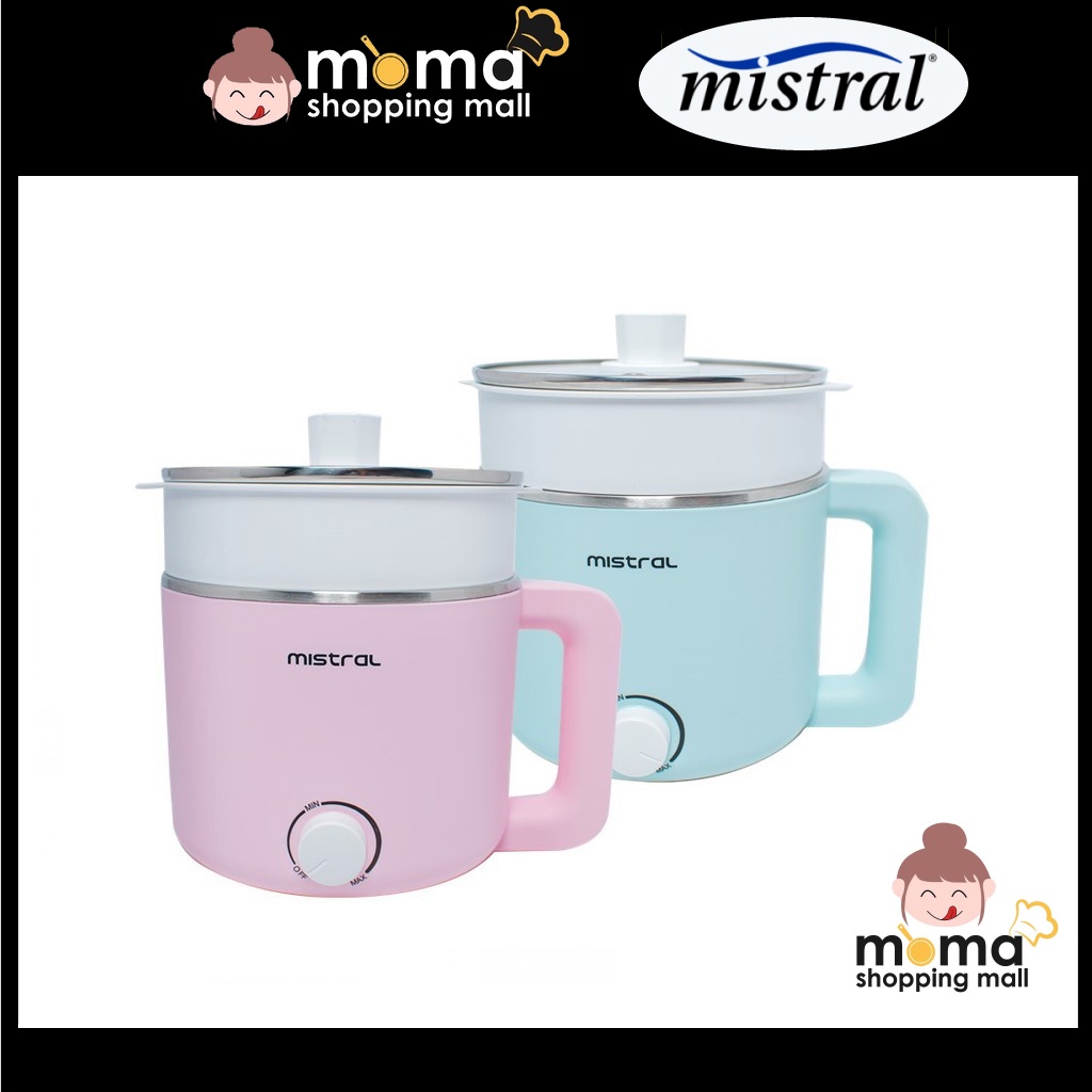 Mistral Multi-pot Electric Cooker (1.5L) With Steam Tray MEC3015 Mint ...