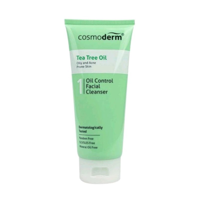 Cosmoderm Tea Tree Oil : Oil Control Facial Cleanser 125ml | Shopee ...