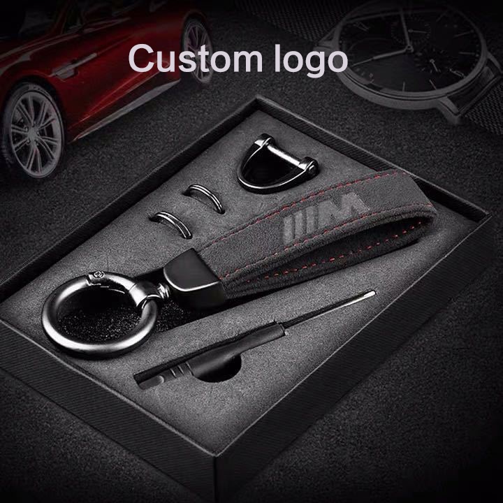 High Grade Leather Keychain Metal Car Keychain With Car Logo Keychain ...