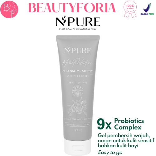 NPURE Noni Probiotics Cleanse Me Softly Gel Cleanser 50ml / 100ml ...