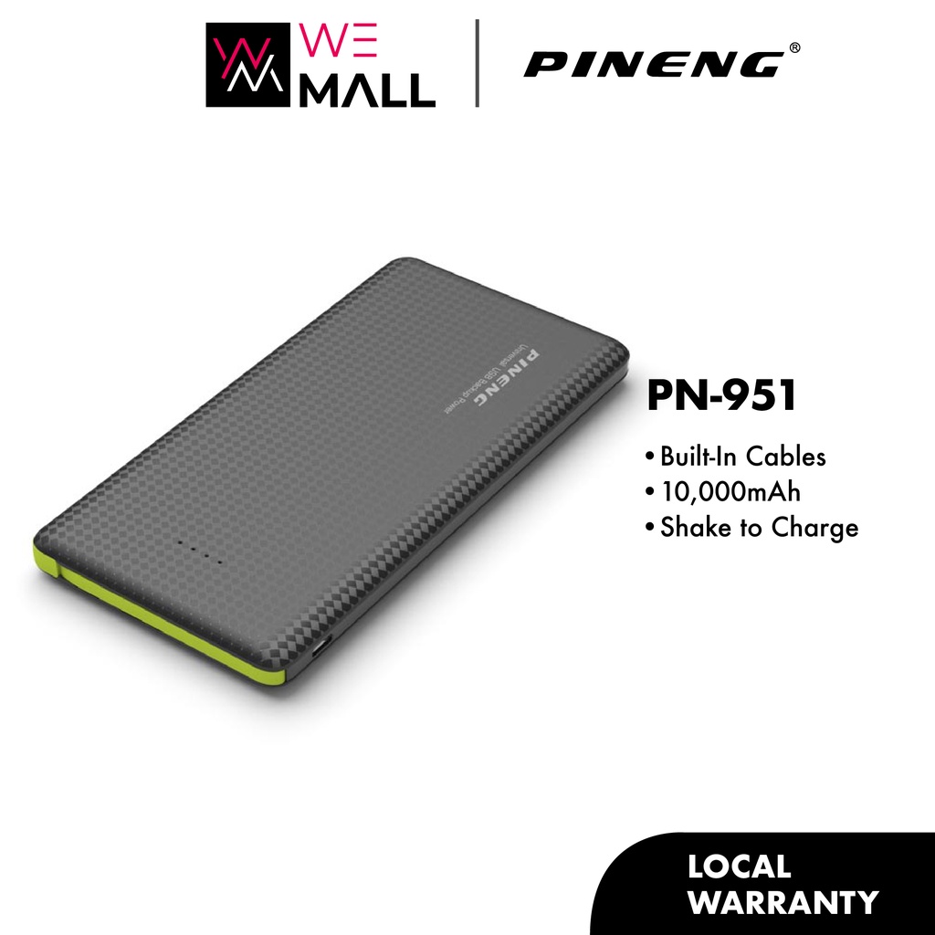 Pineng PN-951 Ultra Slim Design Power Bank (10000mAh) | Shopee Malaysia