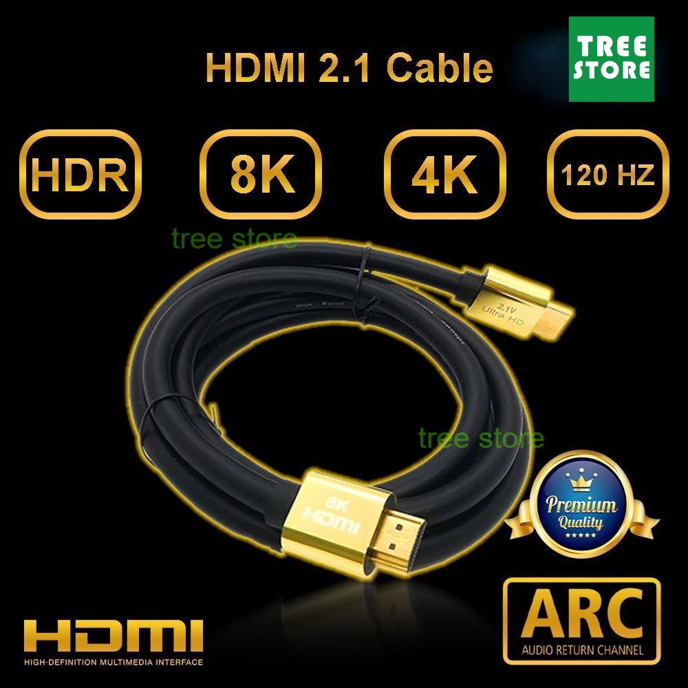 HDMI 8K 2.1 Cable 120Hz 48Gbps HDMI Cable Ultra HD High-Speed HDTV/UHD ...