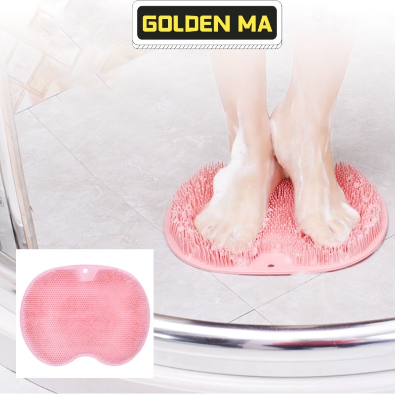 Foot Washing Brush Silicone Bath Foot Massage Pad Mat Shower Massage ...