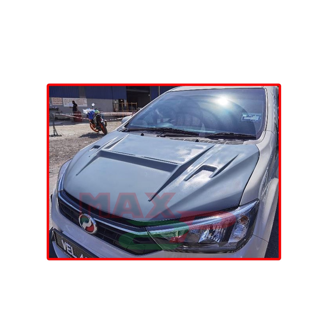 Perodua Bezza (Advance GT) Front Bonnet Hood Fiberglass Fiber Body Kit ...