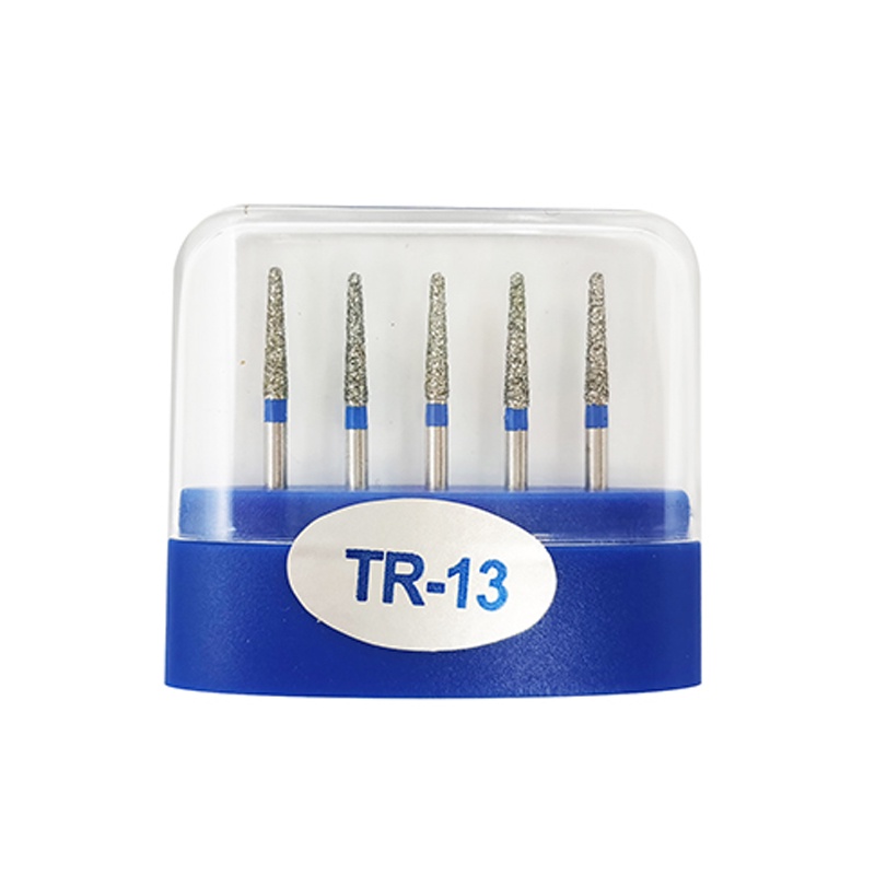 5Pcs/box Dental Diamond Burs Drill for High Speed Handpiece Dental Tools Polishing Drills BR SF ...