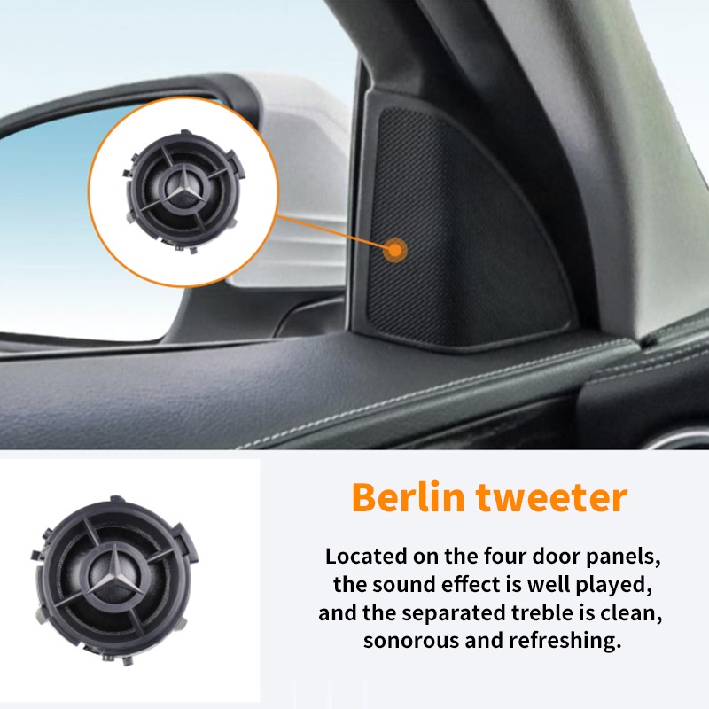 Car Door Tweeter For Mercedes Benz W205 W213 W222 X253 C260 E300 GLC C ...