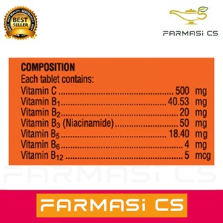 Enervon-C Plus Vitamin C + B Complex 32 Tablets EXP:10/2025 [ Enervon C ...