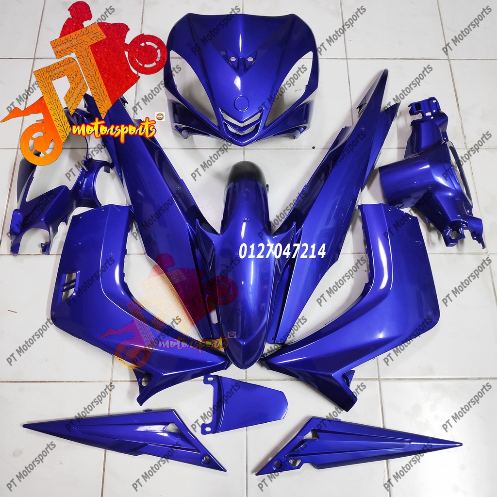 Yamaha Lc 135 V1 Cover Set Kosong Black Red Blue Yellow White Hijau Lumut Nescafe Biru Oren Gold ...
