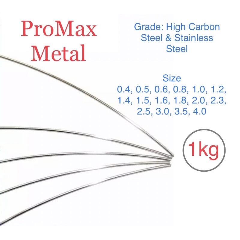 Spring Wire High Carbon Steel SWC / Stainless Steel SUS 304 | Shopee ...