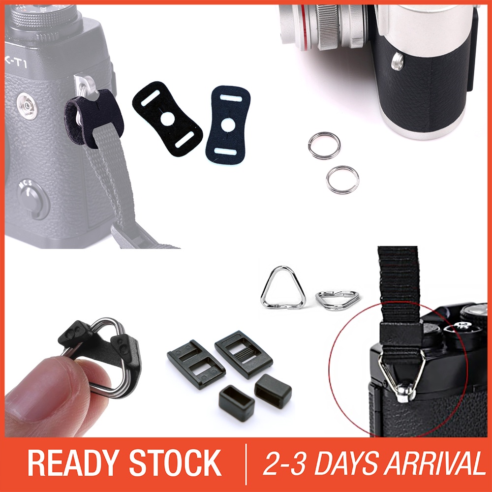 Camera Strap Plastic Buckle Triangle Split O Ring and Protective Sleeve ...