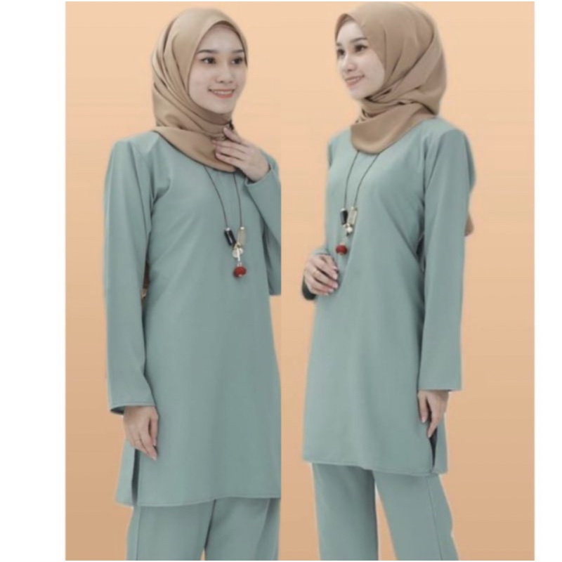 MUSLIMAH SUIT viral BAJU LABUH DAN SELUAR | Shopee Malaysia
