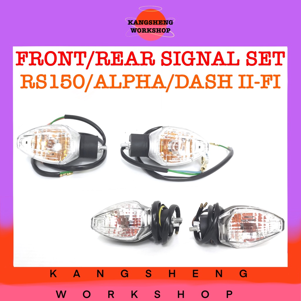 HONDA RS150/ALPHA/DASH II-FI FRONT/REAR SIGNAL SET - FUEL INJECTION | Shopee Malaysia