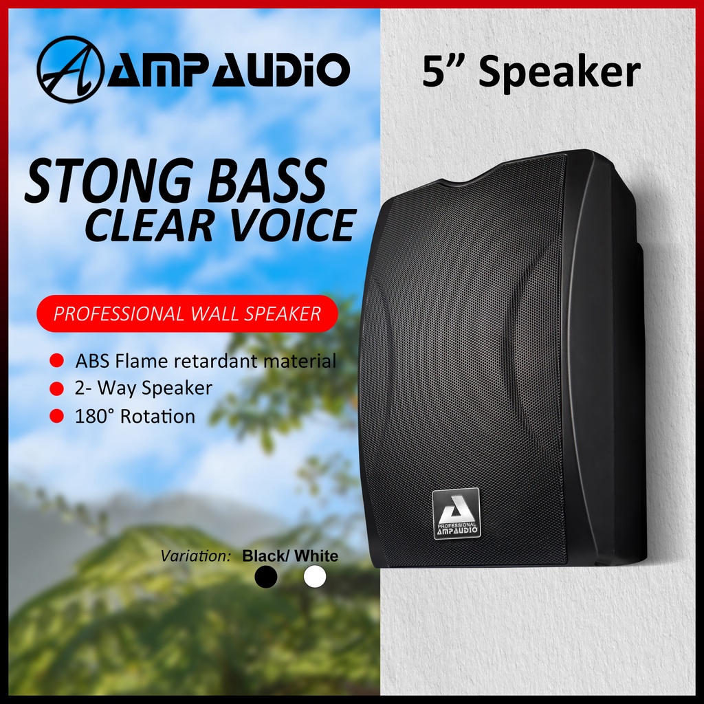 AmpAudio 30W PA BOX SPEAKER COMES WITH WALL MOUNT BRACKET *PRICE PER ...