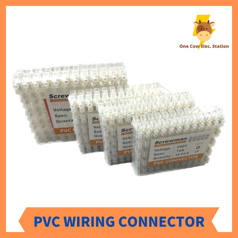 PVC Wiring Connector #10A/15A/20A/30A #Pack Selling (10pcs perpack ...