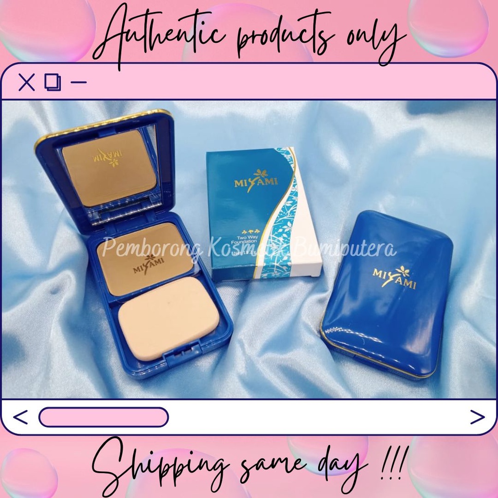 MIYAMI COMPACT POWDER TWO WAY [100% ORIGINAL GUARANTEE] | Shopee Malaysia