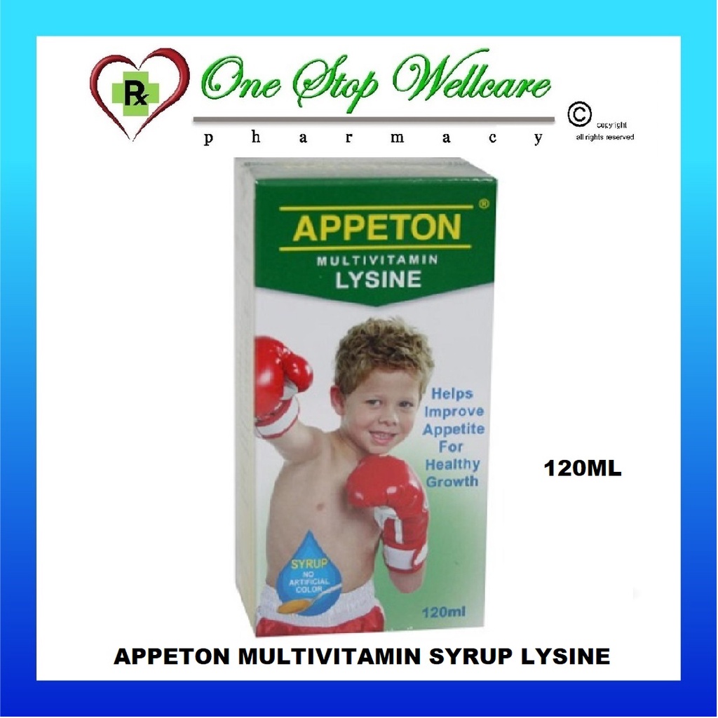 APPETON MULTIVITAMIN SYRUP LYSINE 120ML (EXP:09/2026) | Shopee Malaysia
