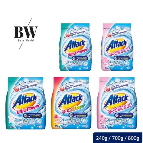 ATTACK CONCENTRATED DETERGENT POWDER 200G / 240G / 700G / 800G | Shopee ...