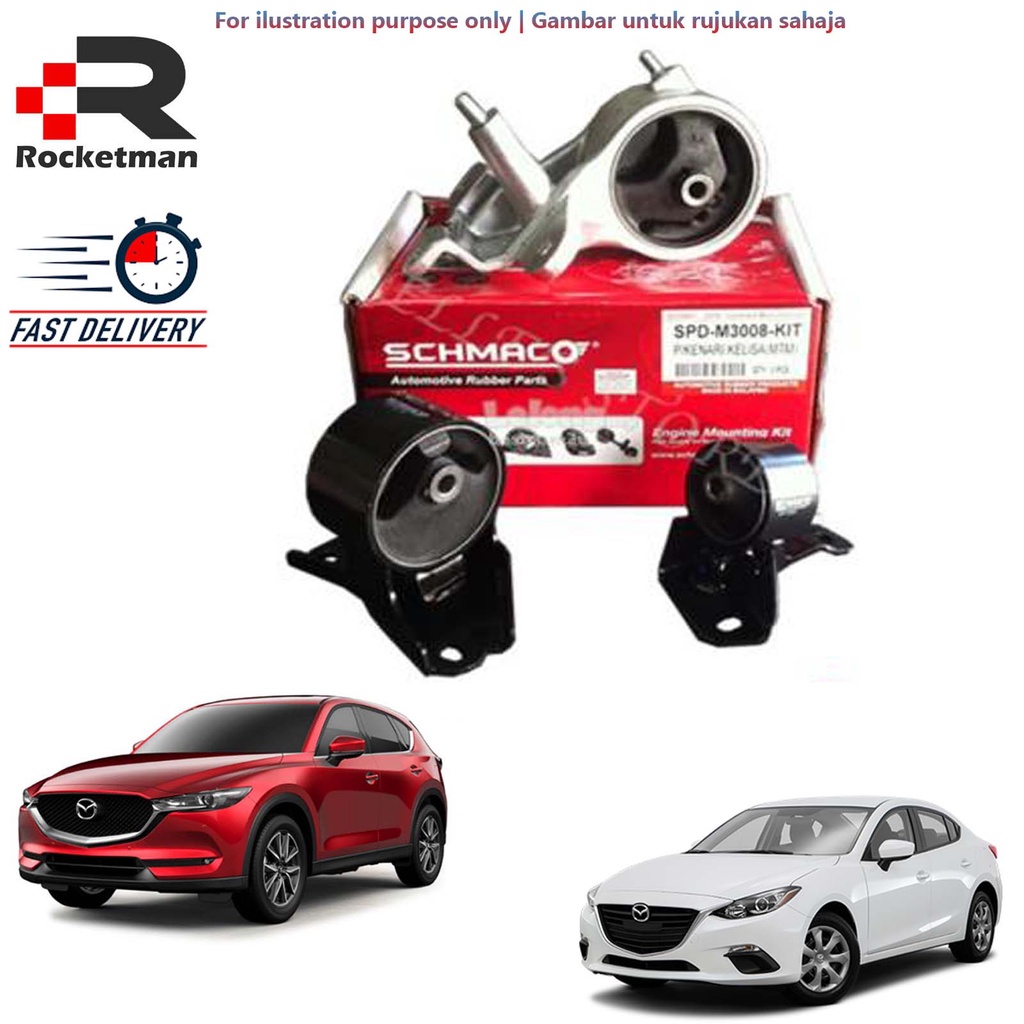 SCHMACO ENGINE MOUNTING SET MAZDA CX5 KE MAZDA 3 MAZDA 6 SKYACTIV 2014 ...
