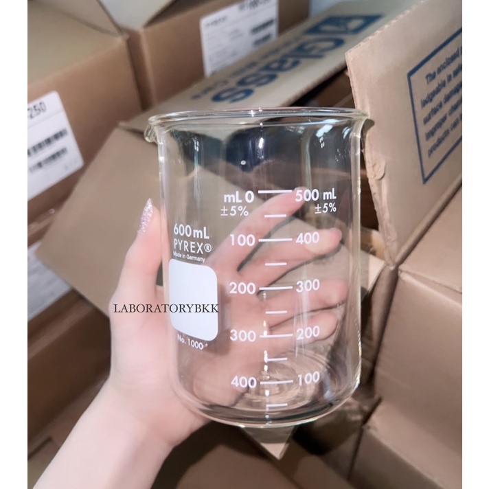 Pyrex Germany Glass Beaker All Size 100 250 400 600 1000 ml Heat ...