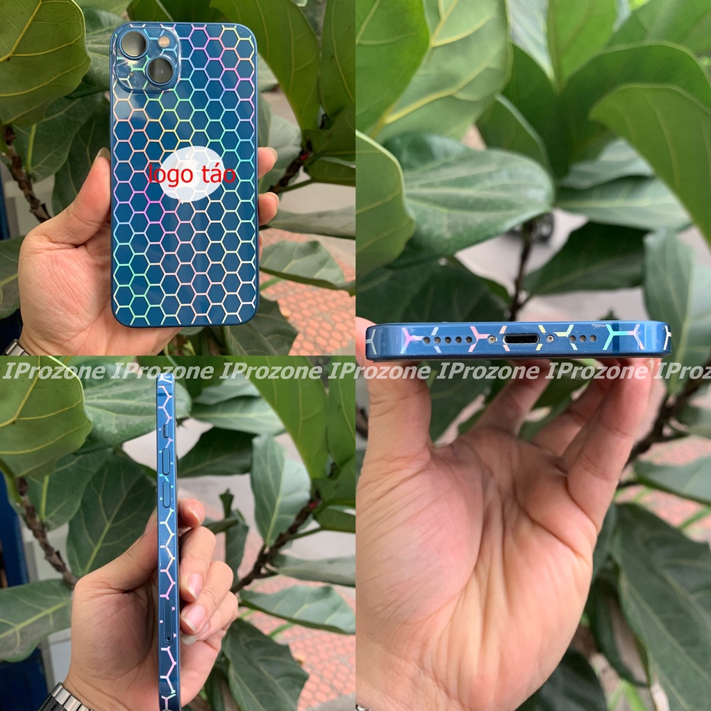 Beautiful 3D honeycomb border full back PPF sticker for Smart IPhone 14 ...