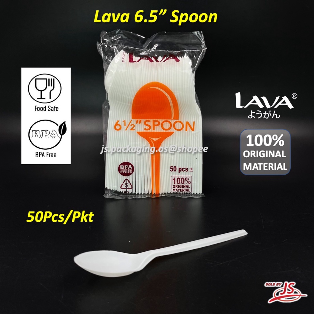 Disposable Plastic Cutlery Party Long 6.5" Spoon Fork [50pcs±] Sudu ...