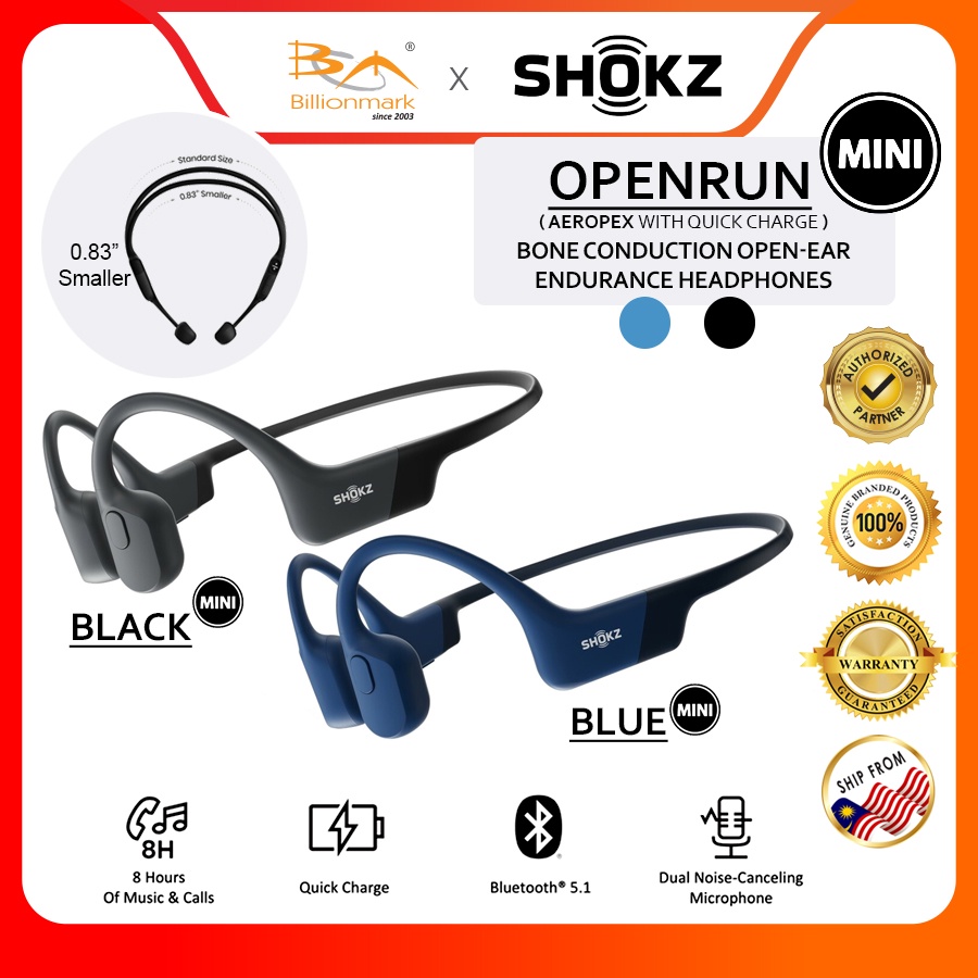 Shokz / Aftershokz S803M OpenRun Mini Quick Charge Version Of Aeropex ...