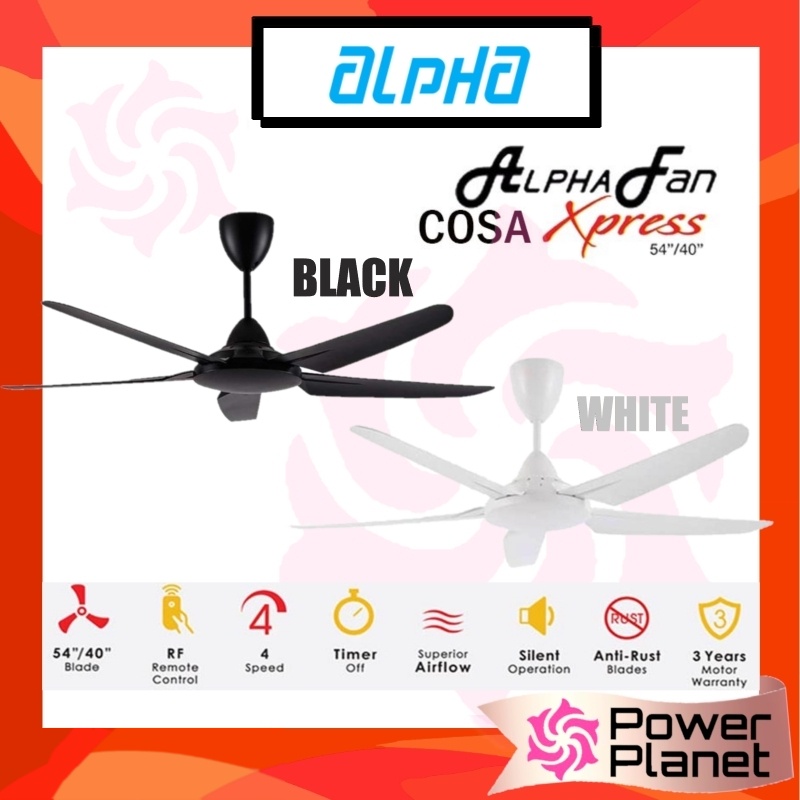 Alpha Cosa Xpress 40" / 54'' 5 Blades 4 Speeds With Remote Control ...