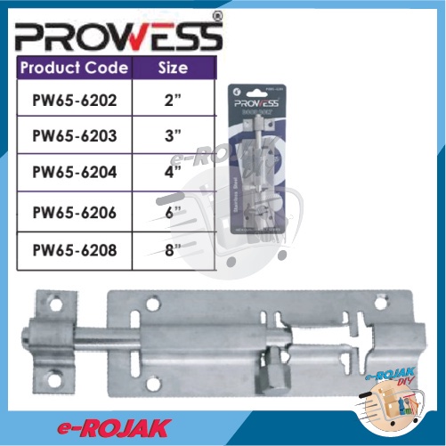 Prowess Stainless Steel Tower Bolt 不锈钢塔螺栓 | Shopee Malaysia