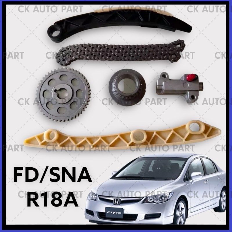 Timing chain kit set complete Honda Civic FD FD1 SNA 1.8 R18A 2006-2011 ...