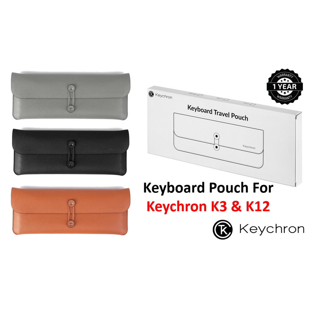 Keychron Leather Travel Pouch Keyboard Pouch (For Keychron K3 & K12 ...