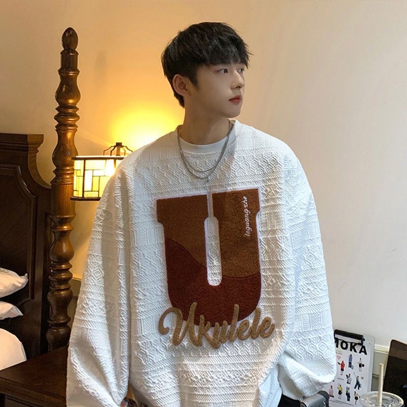 Loose U-shaped Sweater for Men and Women to Wear | Shopee Malaysia