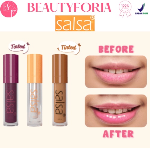SALSA Lip Glow Serum - Moisturizing Serum Bibir TINTED COLOUR CHANGING ...