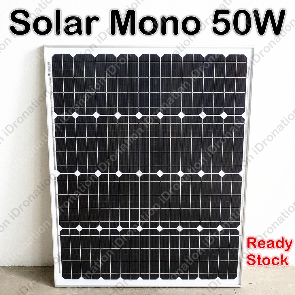 【Grade A】50w Mono Crystalline Cell Monocrystalline PET ETFE Solar Panel ...