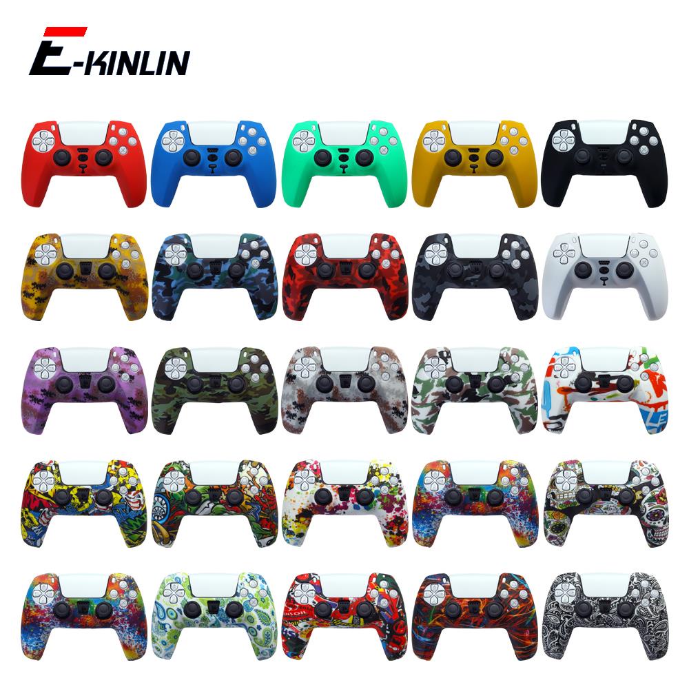 Housing Watercolor Shell Silicone Camouflage Rubber Case Gamepad ...