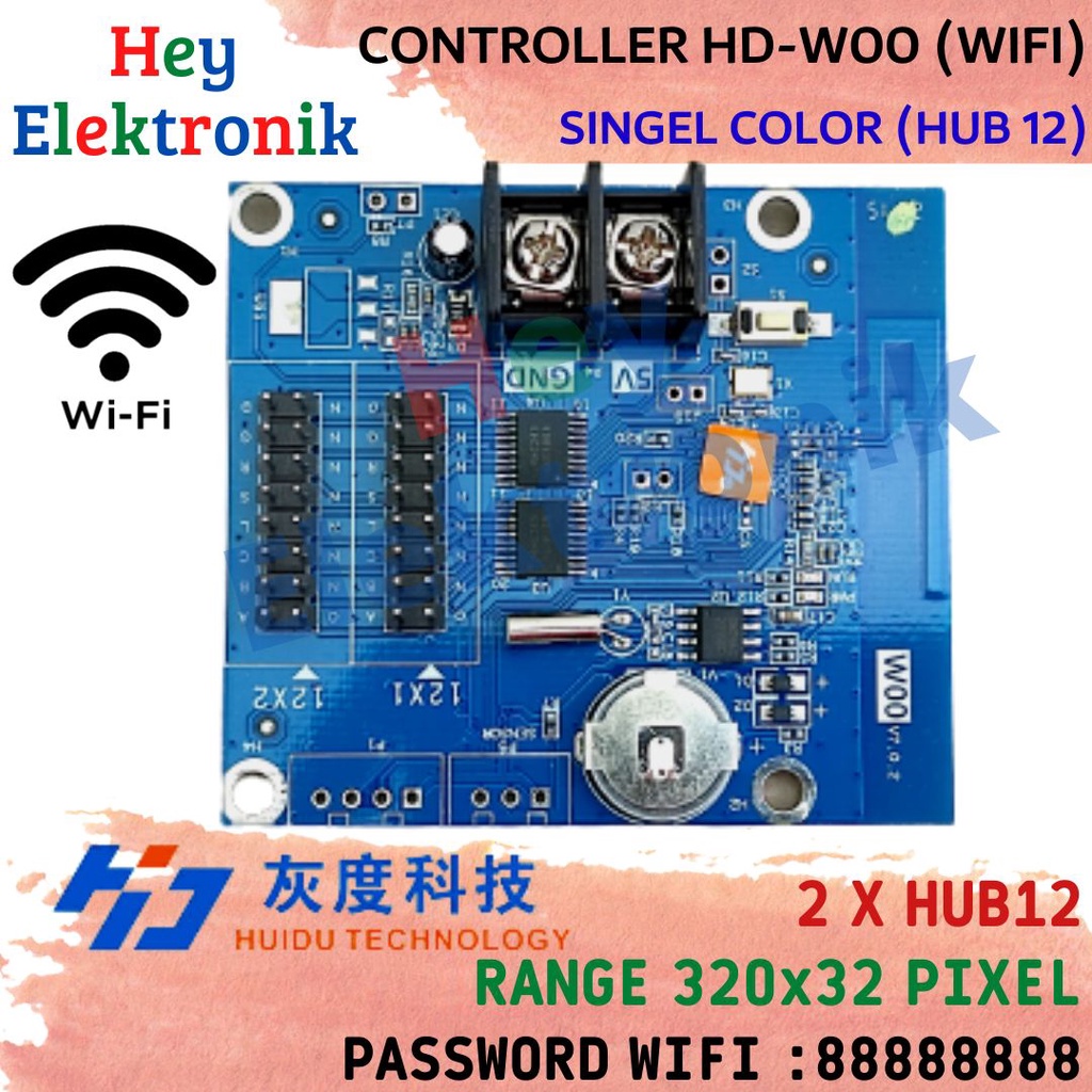 Controller Huidu HD-W00 Wifi Running Text P10 | Shopee Malaysia