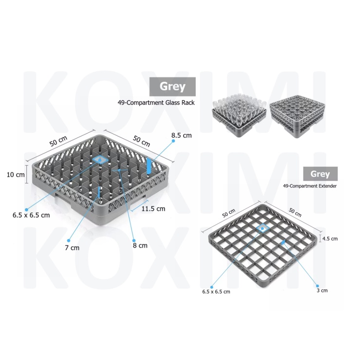 Glass Rack 49 Compartments - Hotel Restaurant Glass Rack Commercial ...