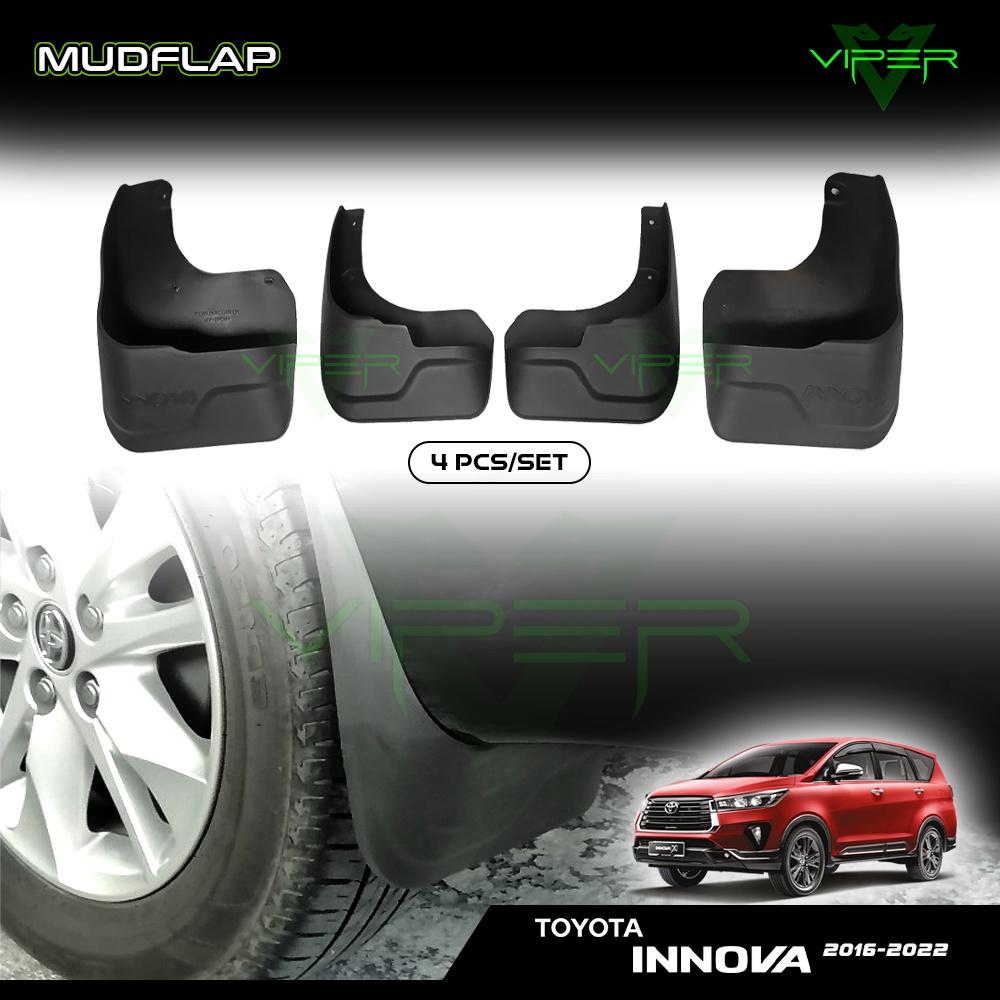 Toyota Innova X 2016 - 2022 Rubber Mudflap Mudguard Splash Guard Fender ...