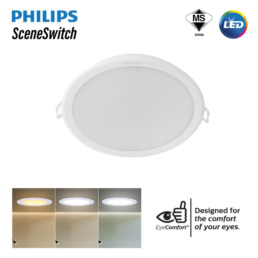 (3 COLOUR + NEW MODEL) PHILIPS Meson Scene Switch 3Colour 13W / 17W LED ...